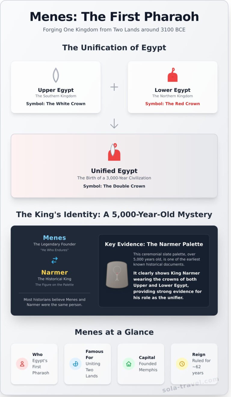 Menes: The Legendary First Pharaoh Who United Egypt - Sola Travel
