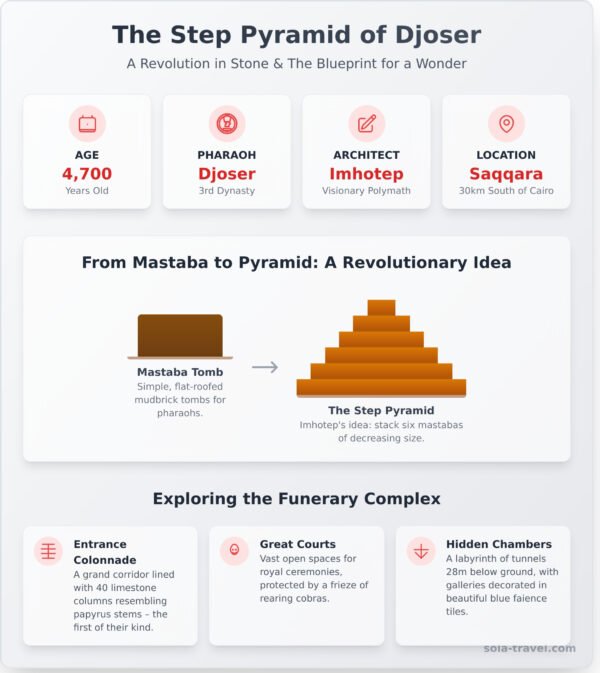The Step Pyramid of Djoser: A Guide to Egypt's First Pyramid - Sola Travel